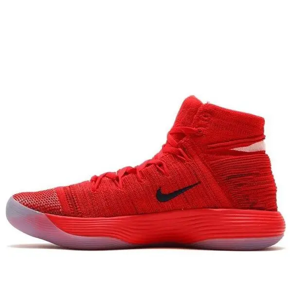 Nike Hyperdunk 2017 Flyknit High Top Sneakers - Red/black