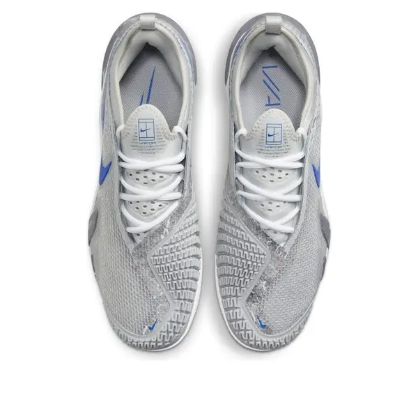 Nike Court React Vapor Nxt Clay Sneakers - Silver/blue/green