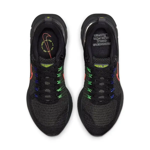Nike React Infinity Run Flyknit 2 Athletic Sneakers - Black