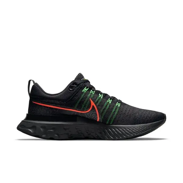 Nike React Infinity Run Flyknit 2 Athletic Sneakers - Black