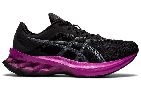 Asics Novablast Running Shoes - Black/purple