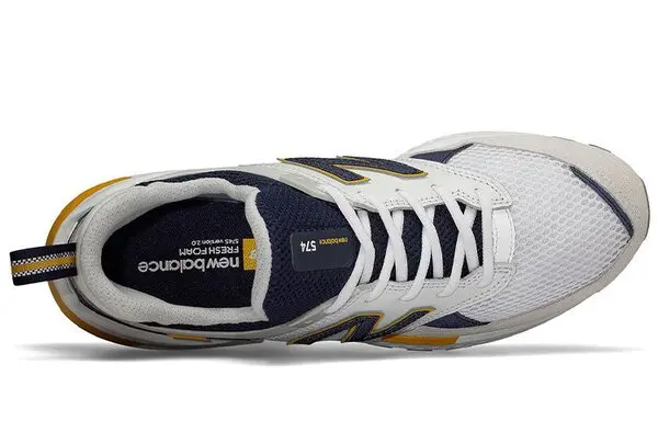 NEW BALANCE 574 Sport Casual Sneakers - White/blue