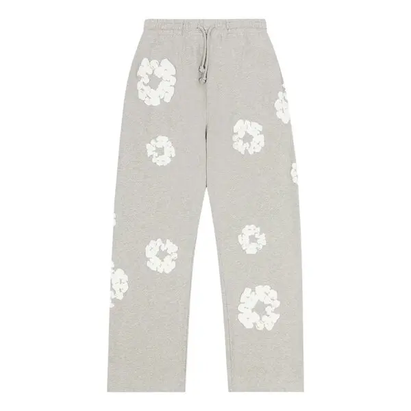 DENIM TEARS Cotton Wreath Baggy Sweatpants - Grey