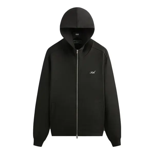 Kith Double Weave Selfridge Zip Up Hoodie - Black