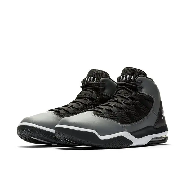 JORDAN Air Max Aura High Top Sneakers - Grey/black