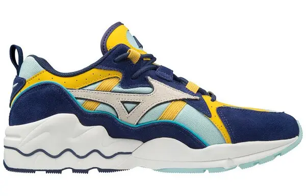 Mizuno Wave Rider 1 Og Sneakers - Navy/white/yellow