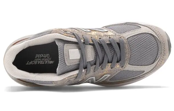 NEW BALANCE 990v5 Made In Usa "moonbeam Silver" Sneakers - Grayyellow