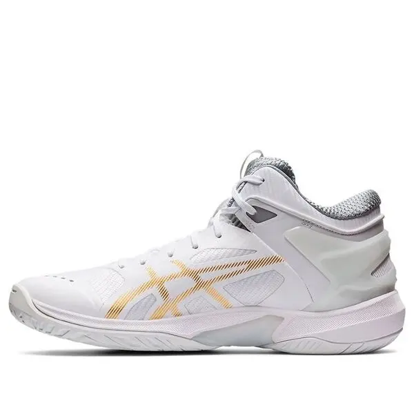 Asics Gel Burst 24 Wide Athletic Sneakers - White/gold