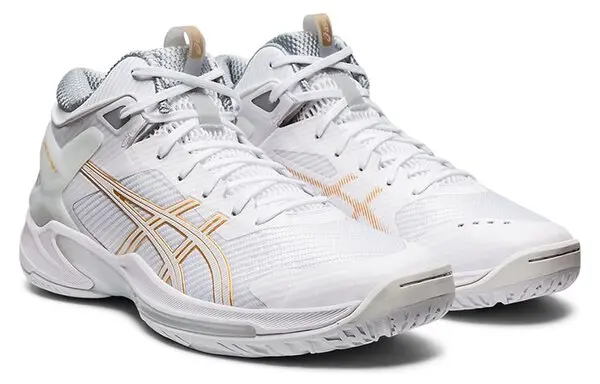 Asics Gel Burst 24 Wide Athletic Sneakers - White/gold