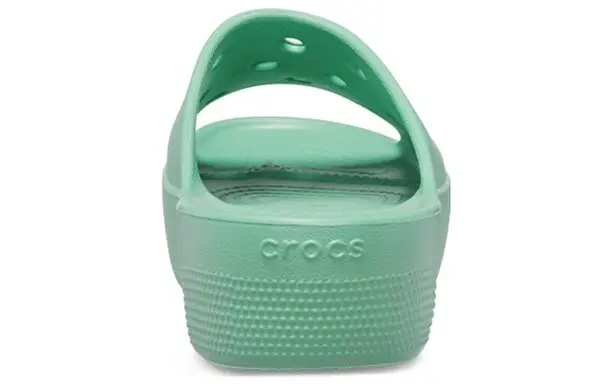 CROCS Classic Platform Slide Sandals - Green