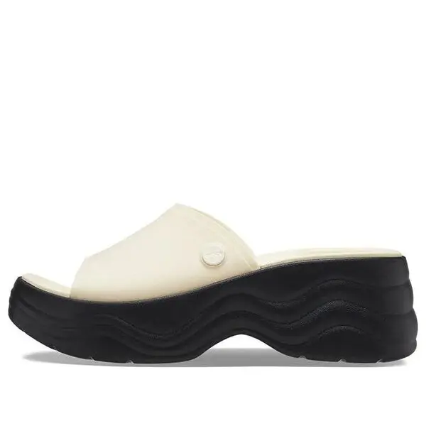 CROCS Skyline Platform Slides - White/black