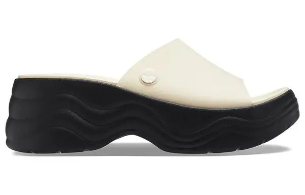 CROCS Skyline Platform Slides - White/black