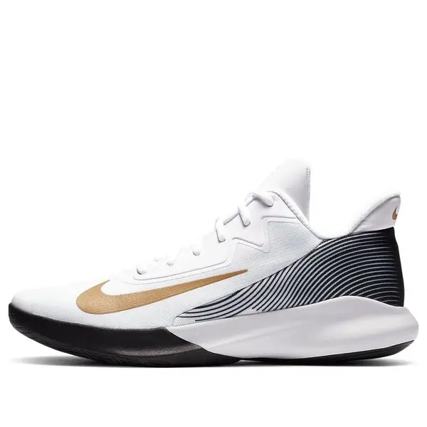 Nike Precision 4 "white Metallic Gold - White/black/gold