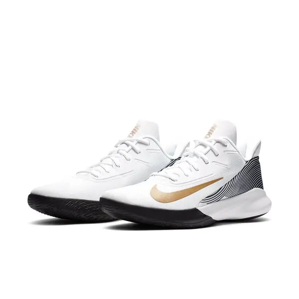 Nike Precision 4 "white Metallic Gold - White/black/gold