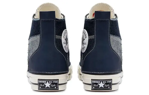 CONVERSE Chuck 70 Hi Denim Patchwork Sneakers - Blue/grey