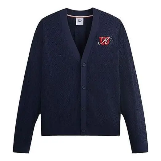 Kith For Wilson Sweater Cardigan - Navy Blazer