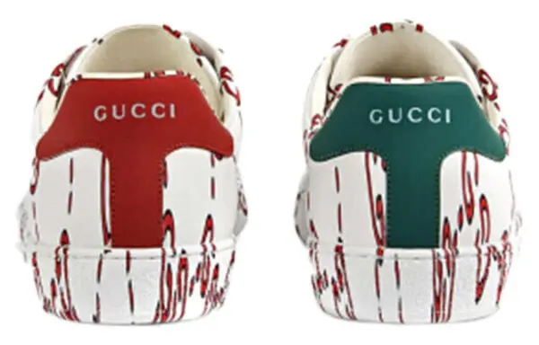Gucci Ace Gg Print Sneakers - White