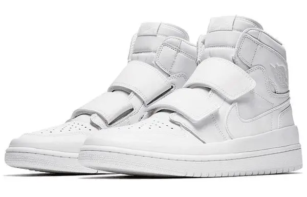 JORDAN 1 Retro High Double Strap Sneakers - Summit White/lt Cream
