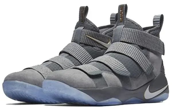 Nike Lebron Soldier High-top Sneakers - Silver