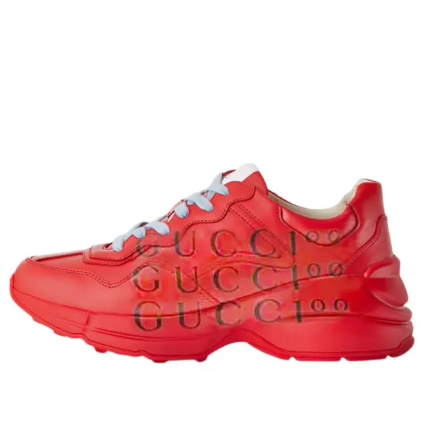 Gucci Rhyton 100 Sneakers - Red/black