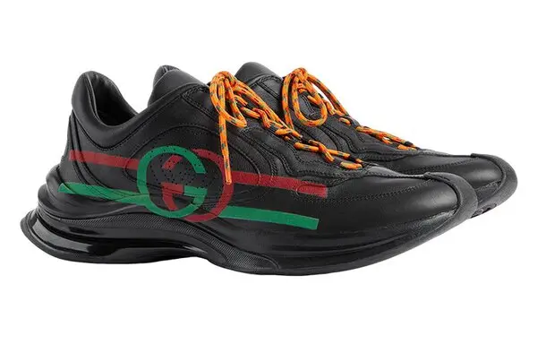 Gucci Run Side-stripe Lace-up Sneakers