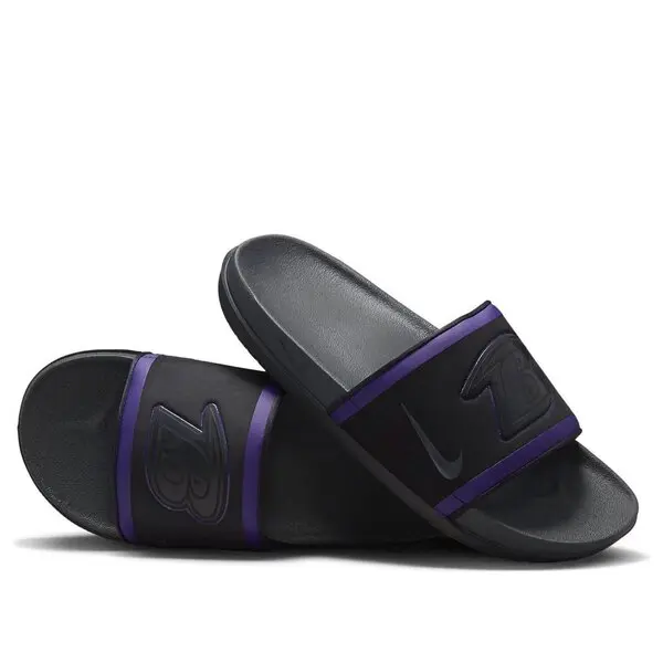 Nike Nfl X Offcourt Slide 'baltimore Ravens - Black/purple