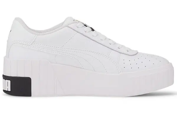 PUMA Cali Wedge Sneakers - White/black