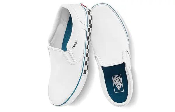VANS Asher Checker Sidewall Slip-on Sneakers