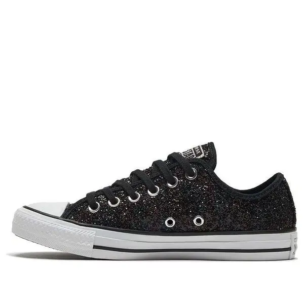 CONVERSE Chuck Taylor All Star Low Top Glitter Embellished Sneakers - Black