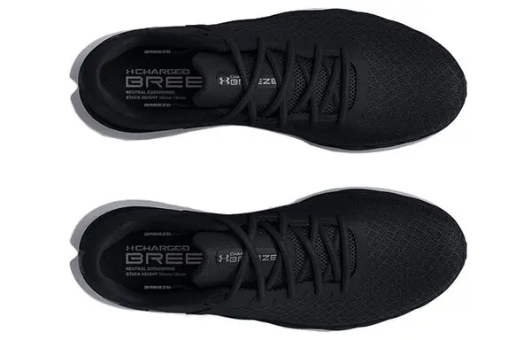 Under Armour Charged Breeze Athletic Sneakers - Black/grey