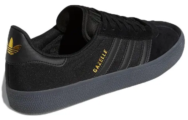 Adidas Gazelle Adv "black Gold Metallic - Black/gold
