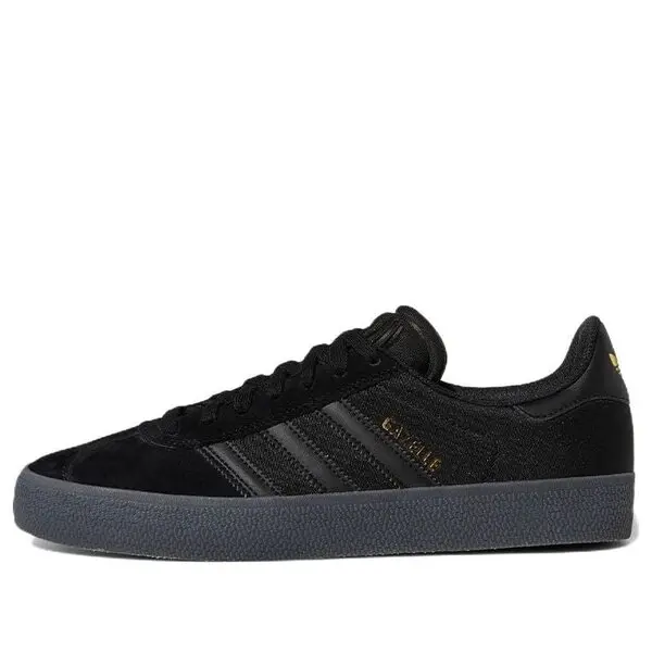 Adidas Gazelle Adv "black Gold Metallic - Black/gold