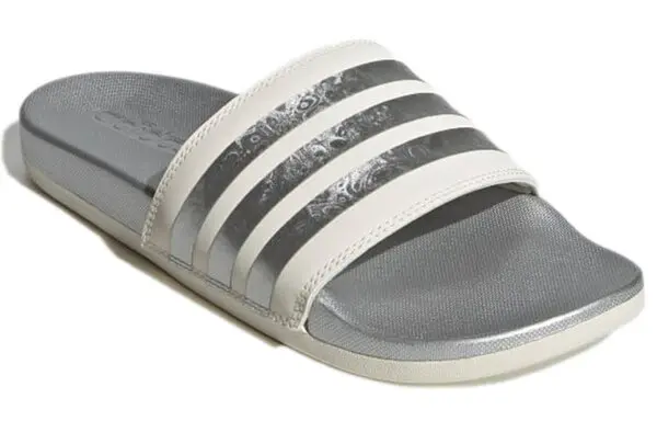 Adidas Adilette Comfort Slide - White/matte Silver