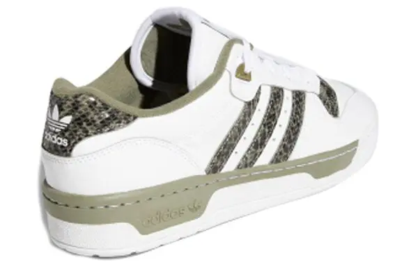 Adidas Rivalry Low "white Snakeskin" Sneakers