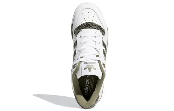 Adidas Rivalry Low "white Snakeskin" Sneakers