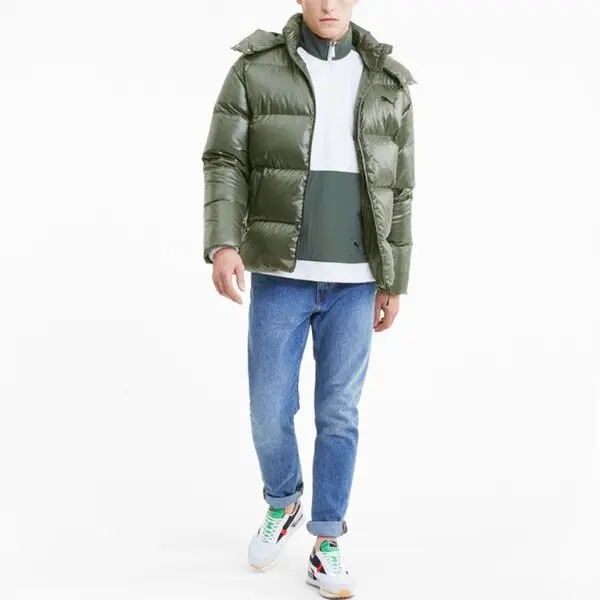 PUMA Volume Down Jacket - Green/black