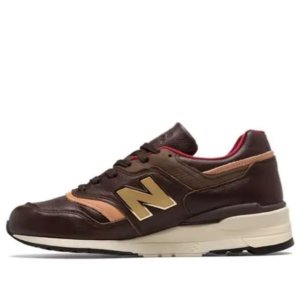NEW BALANCE 997 Leather Athletic Sneakers - Brown