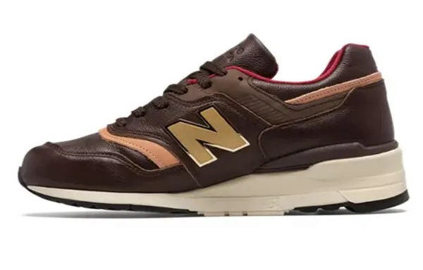 NEW BALANCE 997 Leather Athletic Sneakers - Brown