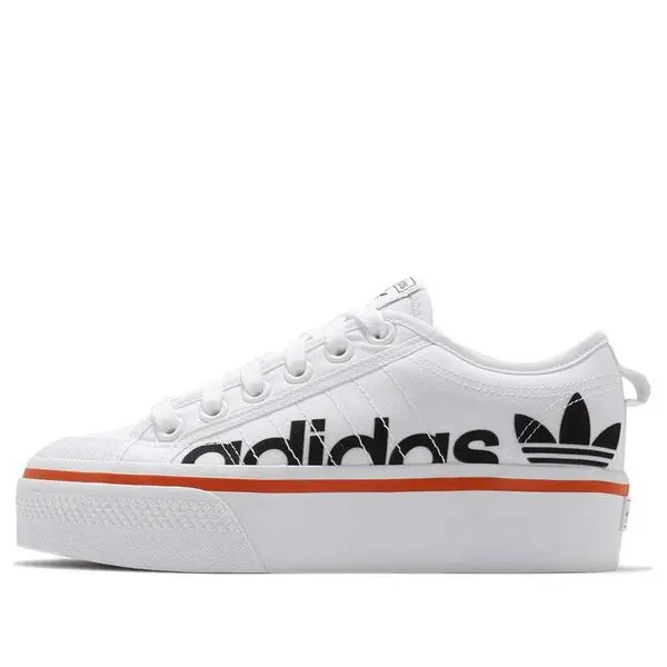 Adidas Nizza Platform Sneakers - Whiteblackorange