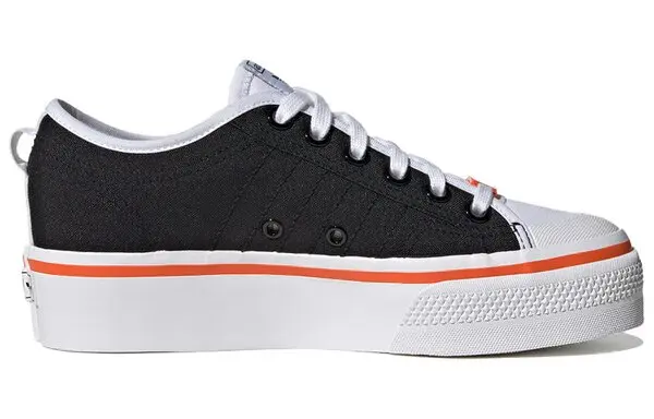 Adidas Nizza Platform Sneakers - Whiteblackorange