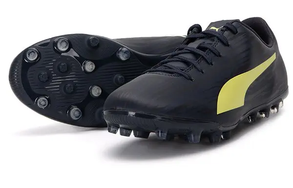 PUMA Rapido 3 Mg Football Boots - Black/yellow