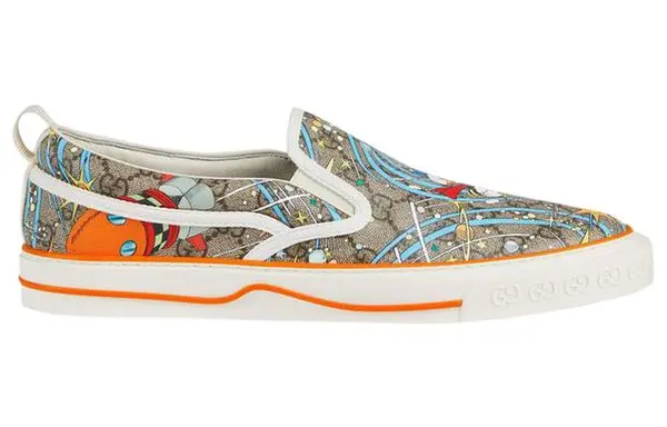 Gucci X Disney Donald Duck Tennis 1977 Slip-on Sneakers - Multi Color