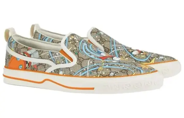 Gucci X Disney Donald Duck Tennis 1977 Slip-on Sneakers - Multi Color