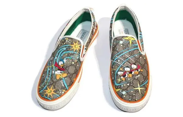 Gucci X Disney Donald Duck Tennis 1977 Slip-on Sneakers - Multi Color