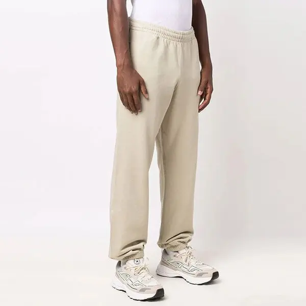 Off-White Fw21 Arrow Solid Color Bundle Feet Sports Pants/trousers/joggers Loose Fit - Khaki