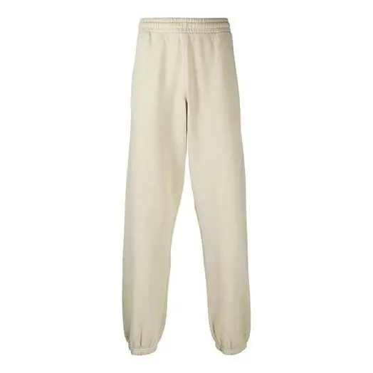 Off-White Fw21 Arrow Solid Color Bundle Feet Sports Pants/trousers/joggers Loose Fit - Khaki
