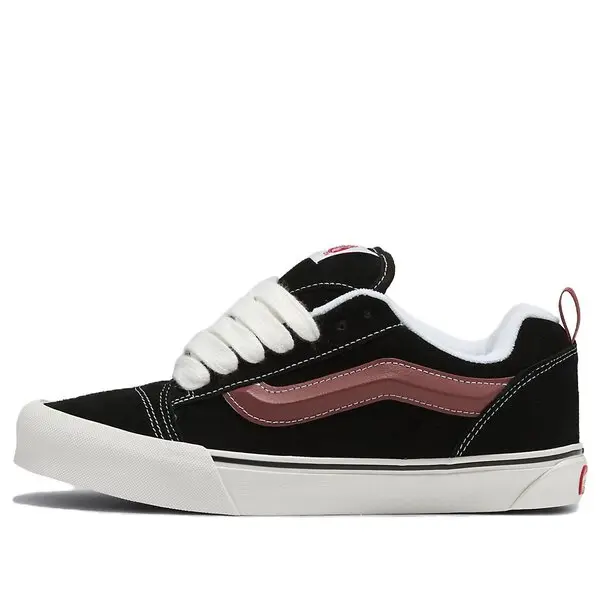 VANS Knu-skool Lace-up Sneakers - Black/port