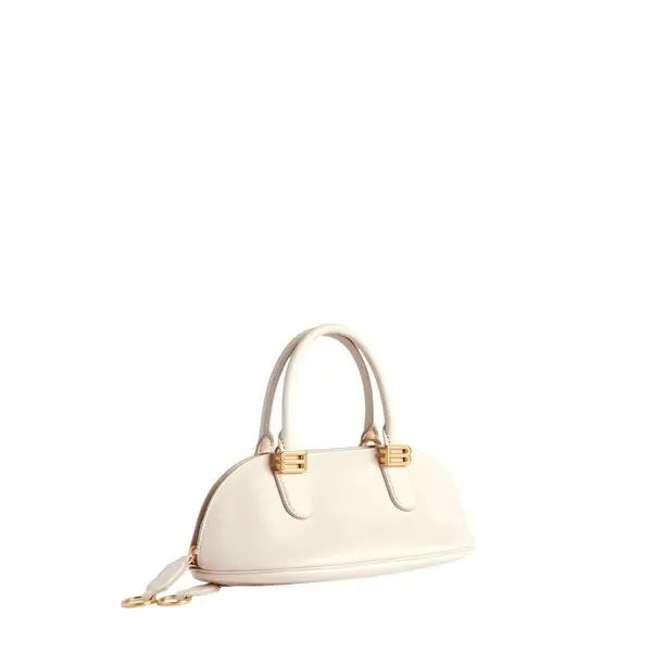 Balenciaga Mini Bowling Bag - Cream