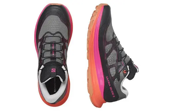 SALOMON Ultra Glide 2 Athletic Sneakers - Grey Orange