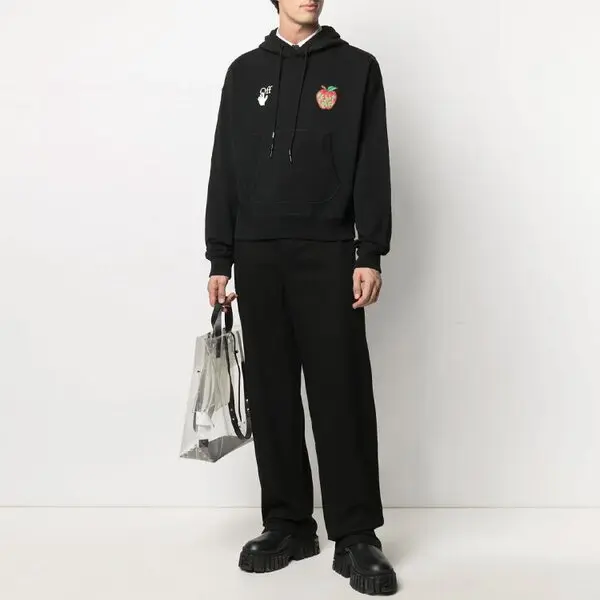 Off-White Ss21 Pattern Hooded Long Sleeves Loose Fit